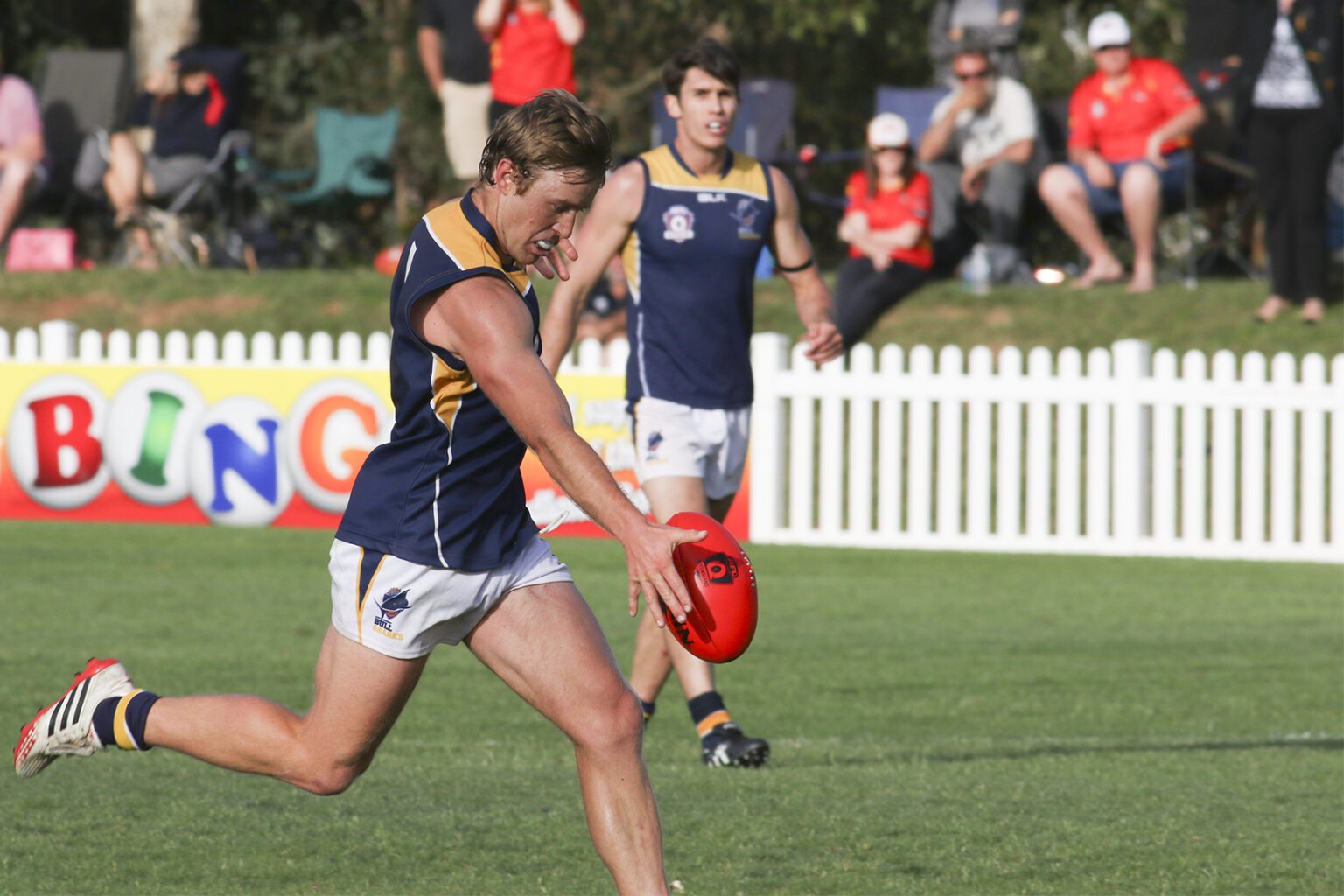 Why does a drop punt spin backwards?